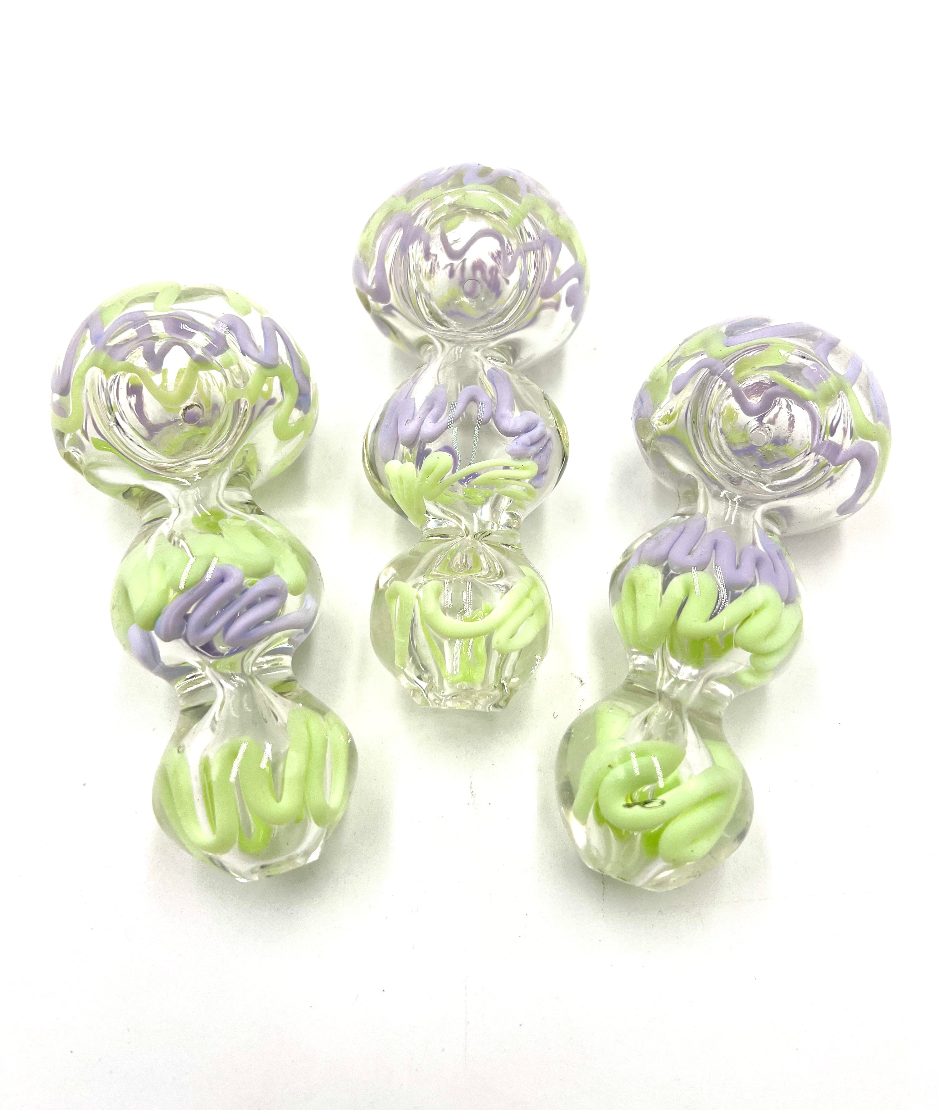 4" Double Bubble Inside Slime Hand Pipe– LA Trade Center