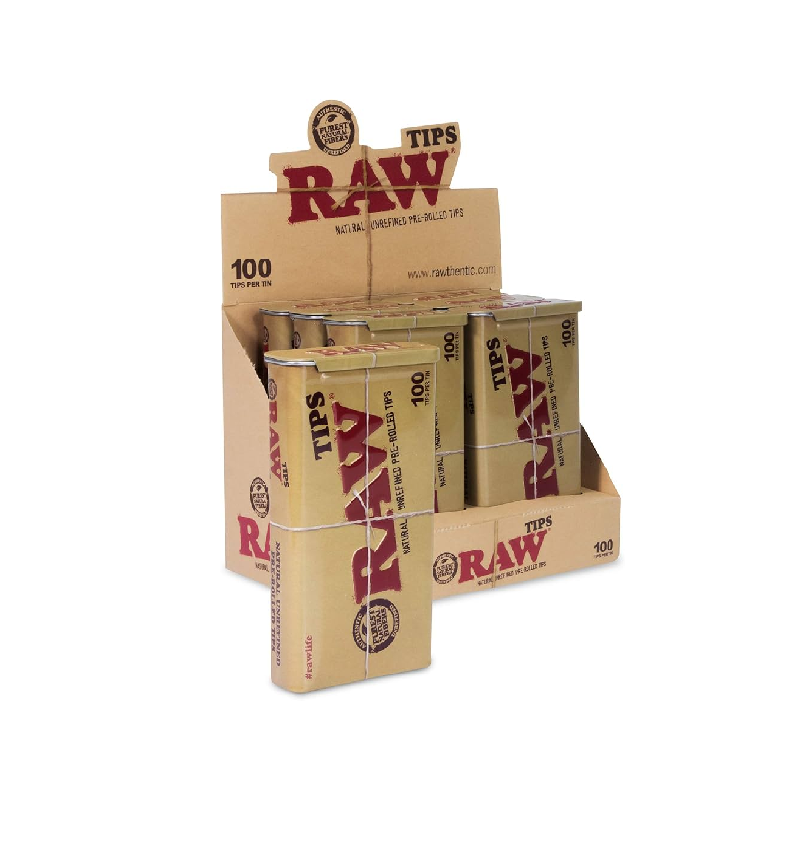 RAW Pre-Rolled Tips In Tin 100ct– LA Trade Center