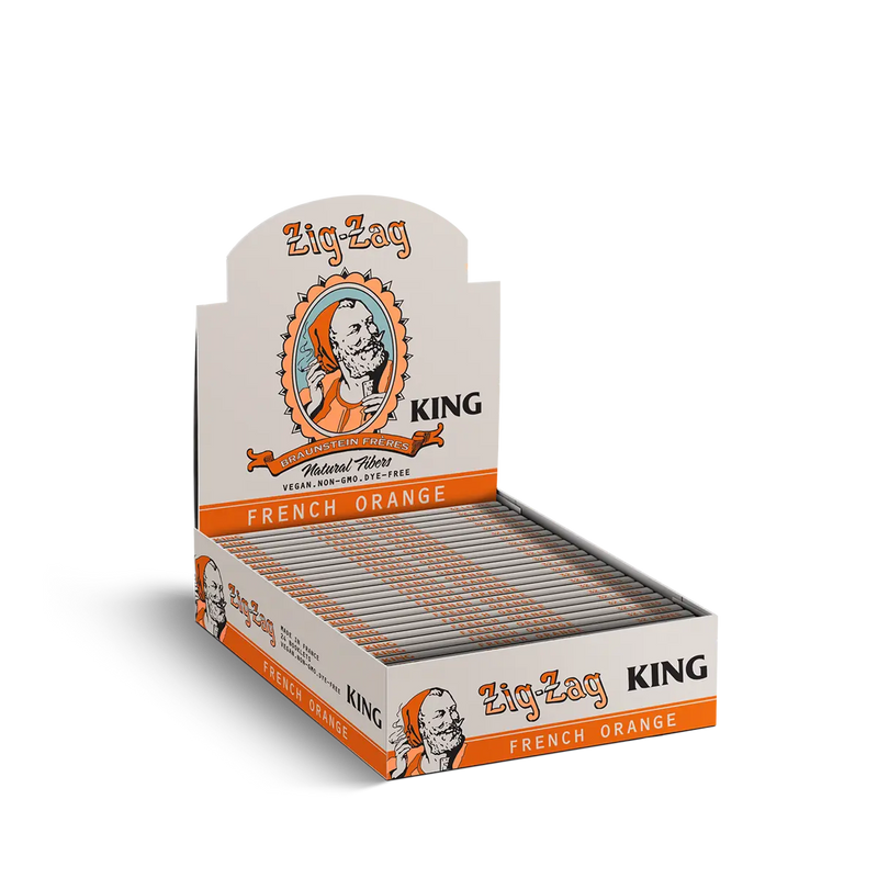 Zig-Zag Vintage French Orange King Paper 24ct– LA Trade Center